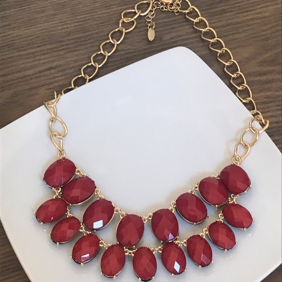 Lenox | Jewelry | New Lenox Reversible Statement Necklace Red Black ...